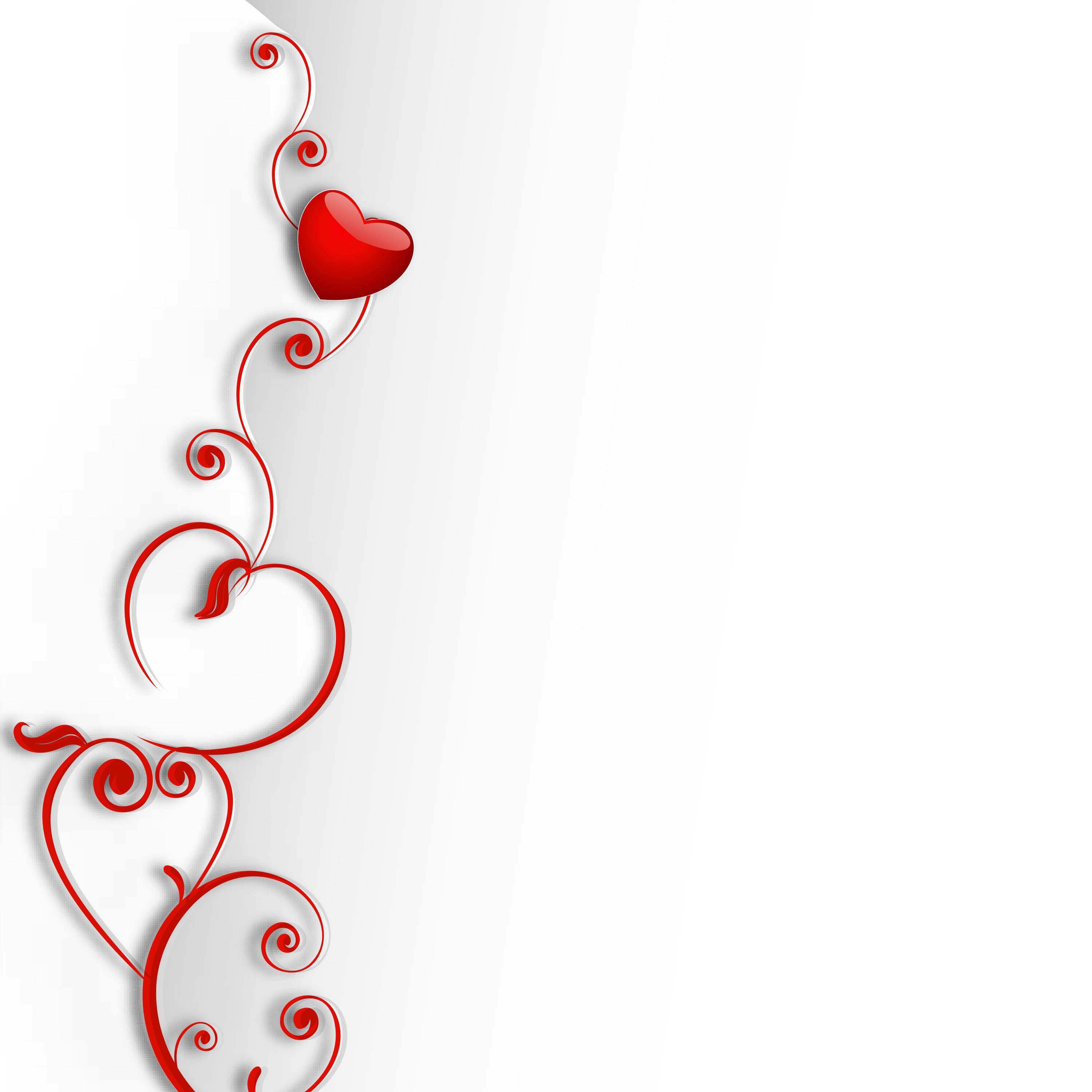 heart vertical border