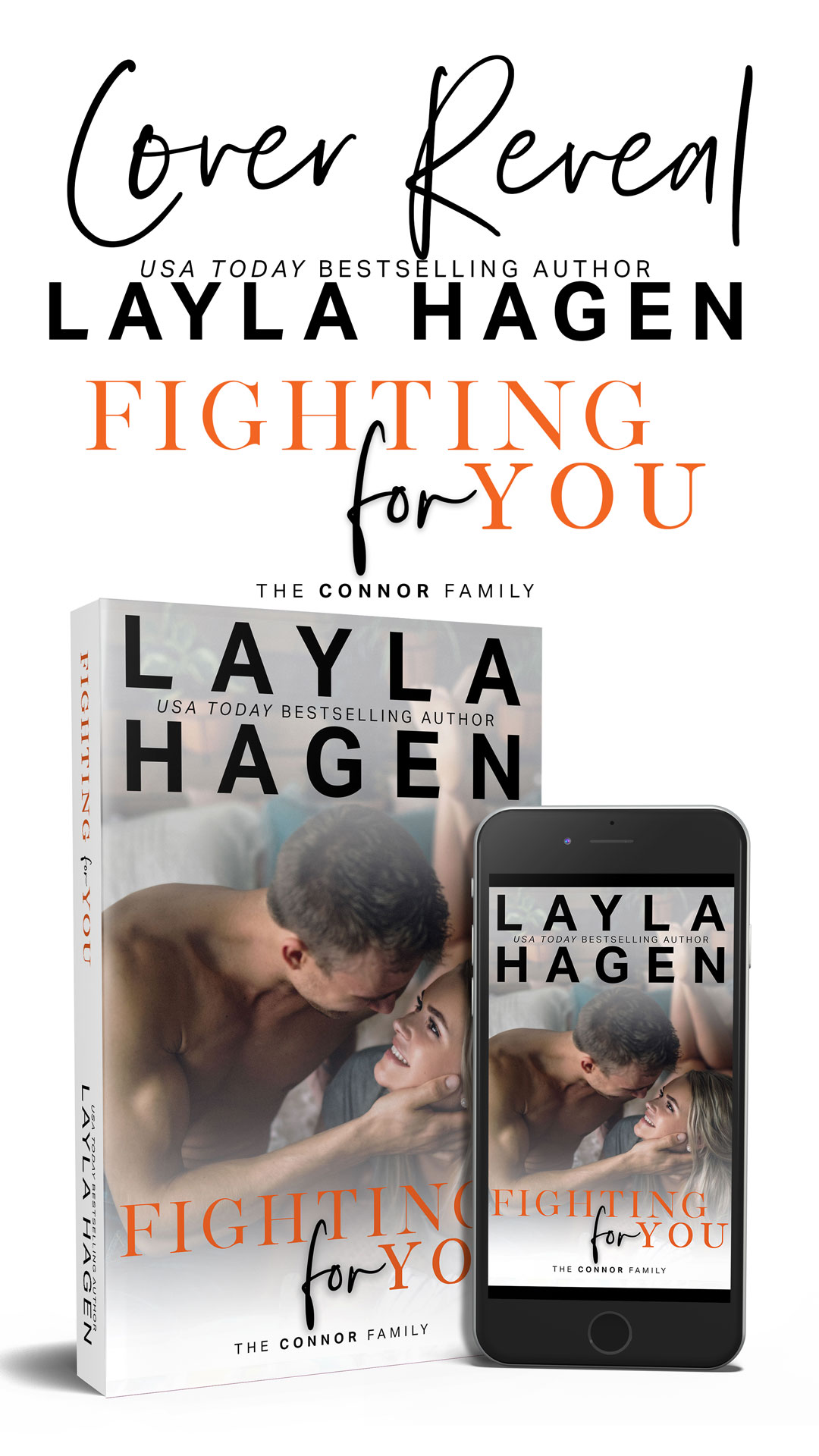 Cover Reveal! FIGHTING FOR YOU by Layla Hagen (The Connor Family)